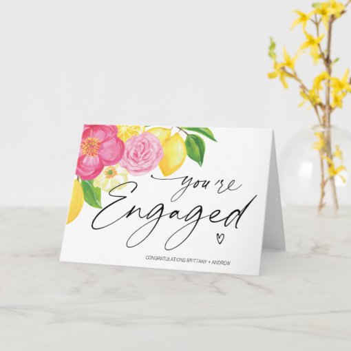 Congratulations You're Engaged Getting Married Card | Zazzle