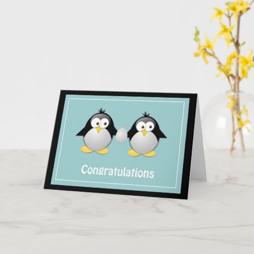 Congratulations, You're Expecting Penguin Greeting Card | Zazzle