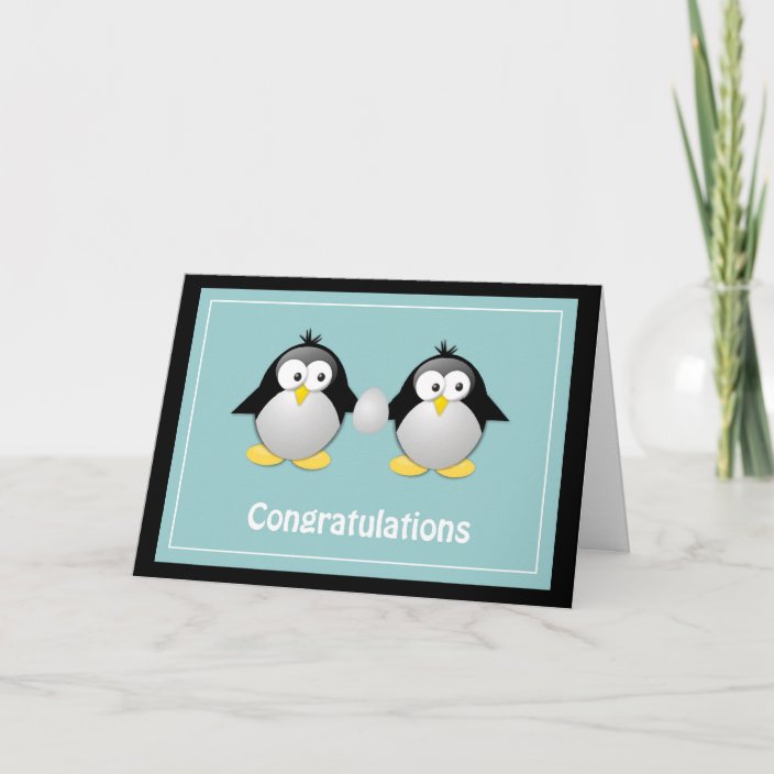 Congratulations, You're Expecting Penguin Greeting Card | Zazzle.com