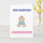 CONGRTULATIONS "GRANDPARENTS" ON NEW GRANDCHILD CARD | Zazzle