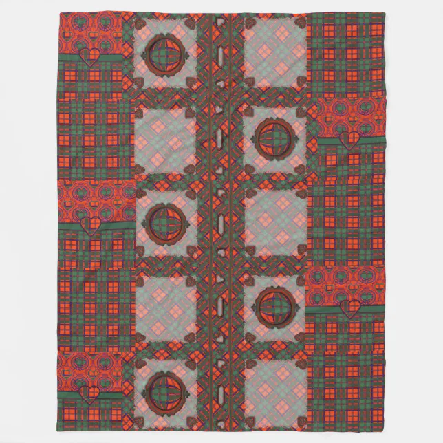 Conley clan Plaid Scottish kilt tartan Fleece Blanket | Zazzle