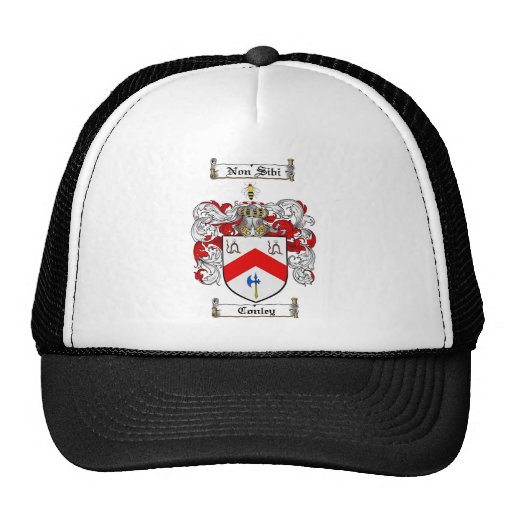 CONLEY FAMILY CREST - CONLEY COAT OF ARMS TRUCKER HAT | Zazzle