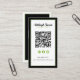 Connect on Social Media Black Border Green Keyline Business Card | Zazzle