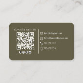 Connect With Me | QR Code Simple Fisherman Fishing Business Card | Zazzle