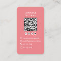 Connect With Me | QR Code Simple Modern Photo Business Card | Zazzle
