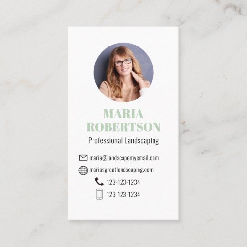 Connect with Me | QR Code Social Media Palm Leaves Business Card | Zazzle