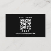 Connect With Us | QR Code Simple Logo Modern Photo Business Card | Zazzle