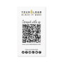 Connect With Us QR Code Social Media Simple White Business Card | Zazzle