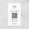Connect with us Social Media Logo Business Card | Zazzle