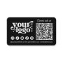 Connect with us Social Media QR Code Black Business Card | Zazzle