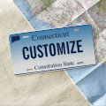 Connecticut Custom License Plate | Zazzle