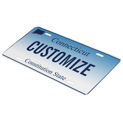 Connecticut Custom License Plate | Zazzle