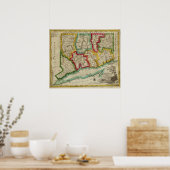 Connecticut Map Poster | Zazzle