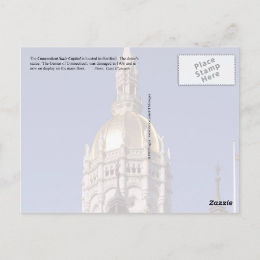 Connecticut State Capitol building in Hartford Postcard | Zazzle
