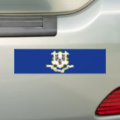 Connecticut State Flag Design Bumper Sticker | Zazzle