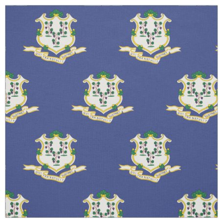 State of Connecticut Tartan Fabric | Zazzle