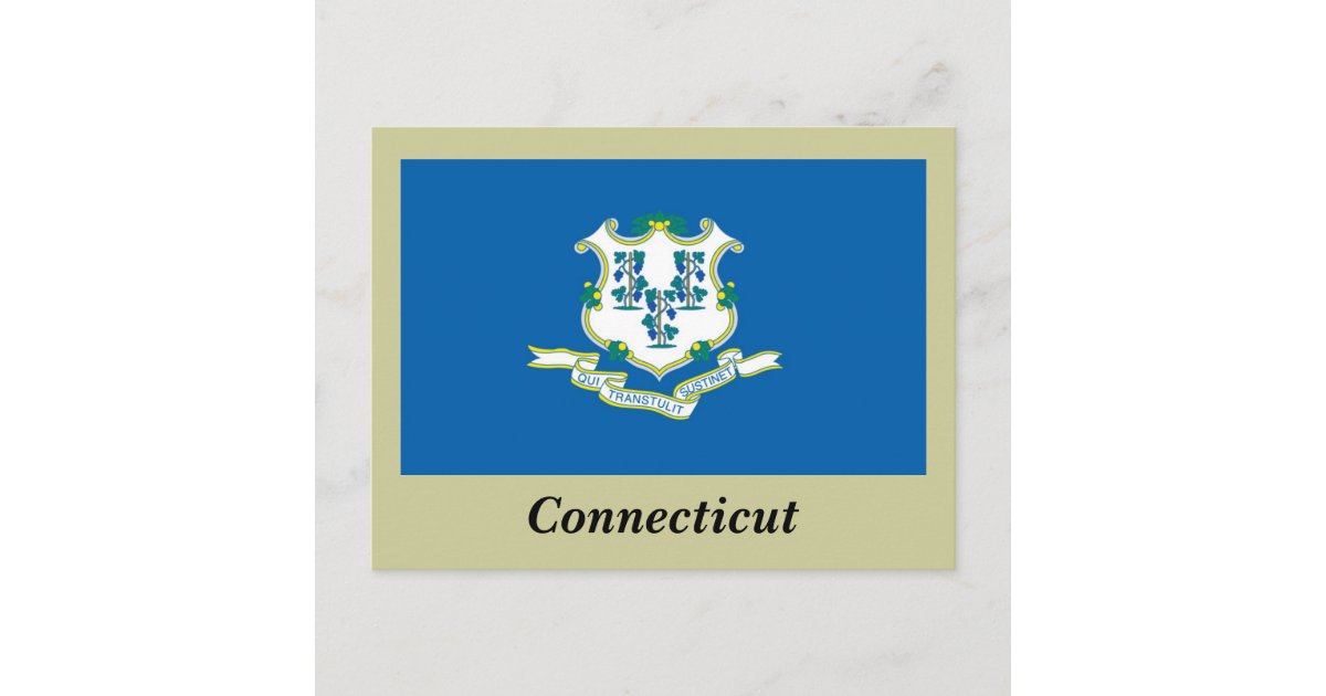 Connecticut State Flag Postcard | Zazzle.com