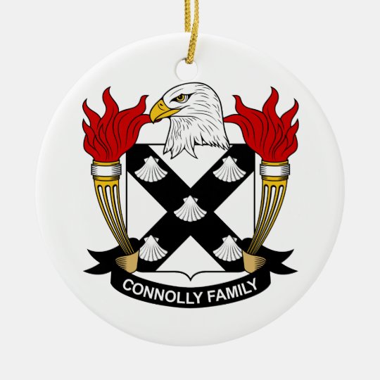 Connolly Family Crest Ceramic Ornament | Zazzle.com