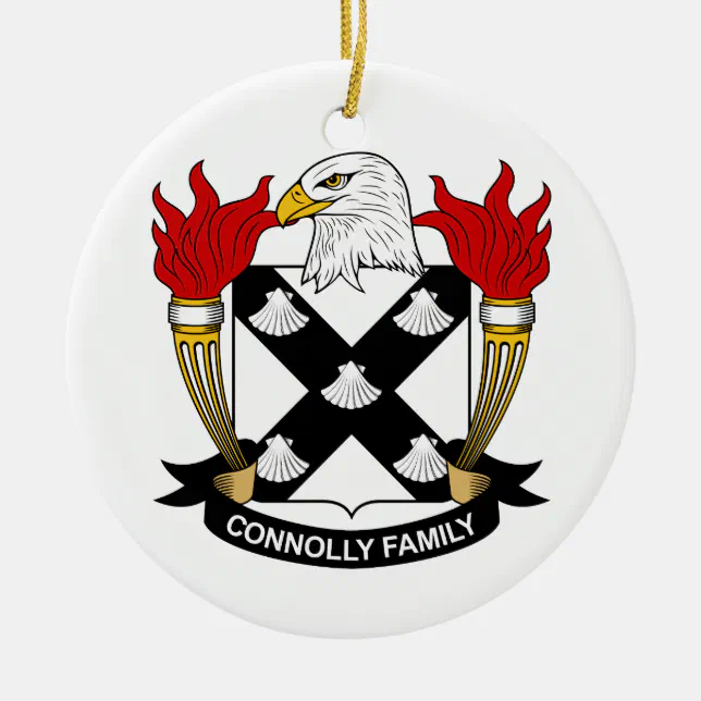 Connolly Family Crest Ceramic Ornament | Zazzle