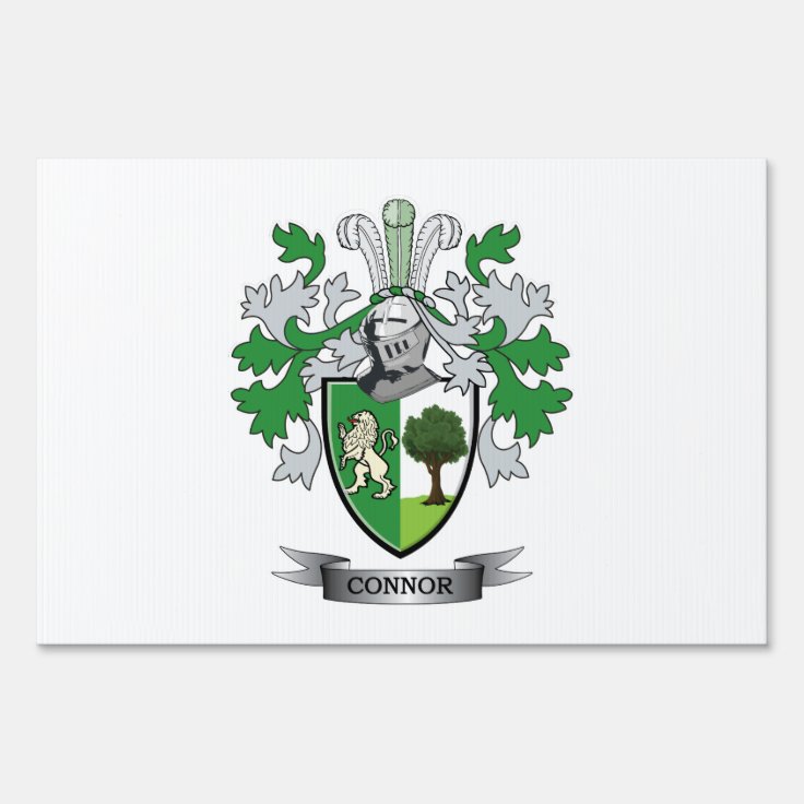 Connor Coat of Arms Sign | Zazzle