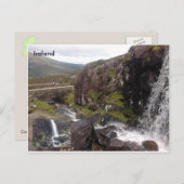 Connor Pass Waterfall, Dingle, Co. Kerry, Ireland. Postcard | Zazzle