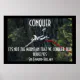 Conquer Motivational Quote Bungee Jumping Poster | Zazzle