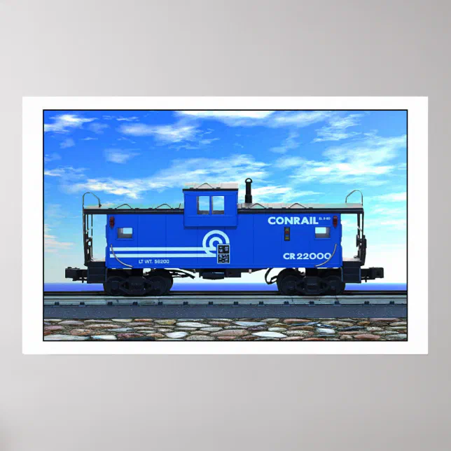 CONRAIL CABOOSE POSTER | Zazzle