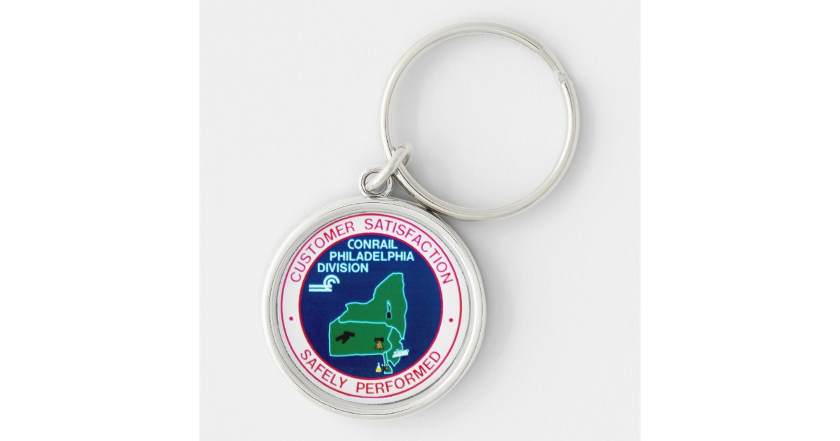 Conrail Railroad Philadelphia Division Keychain | Zazzle