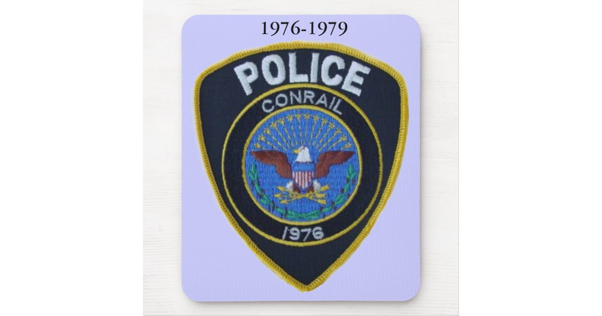 Conrail Railroad Police Patch Mousepad | Zazzle