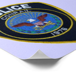 Conrail Railroad Police Patch Poster | Zazzle