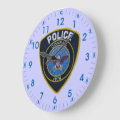 Conrail Railroad Police Patch Wall Clock | Zazzle