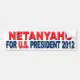 Conservative "Netanyahu For President" Sticker | Zazzle