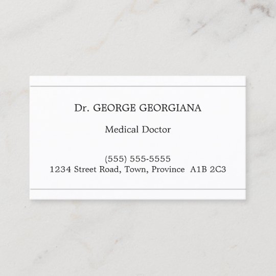 Conservative, Plain & Corporate Business Card | Zazzle.com