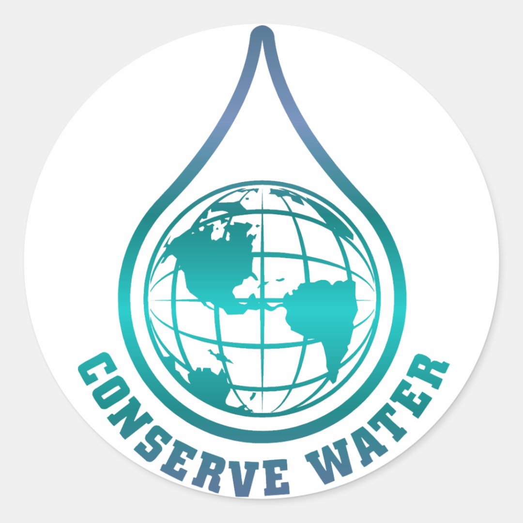 Conserve Water stickers | Zazzle