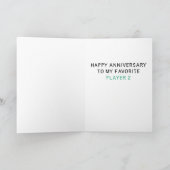 Console Gamer Love Anniversary Card | Zazzle
