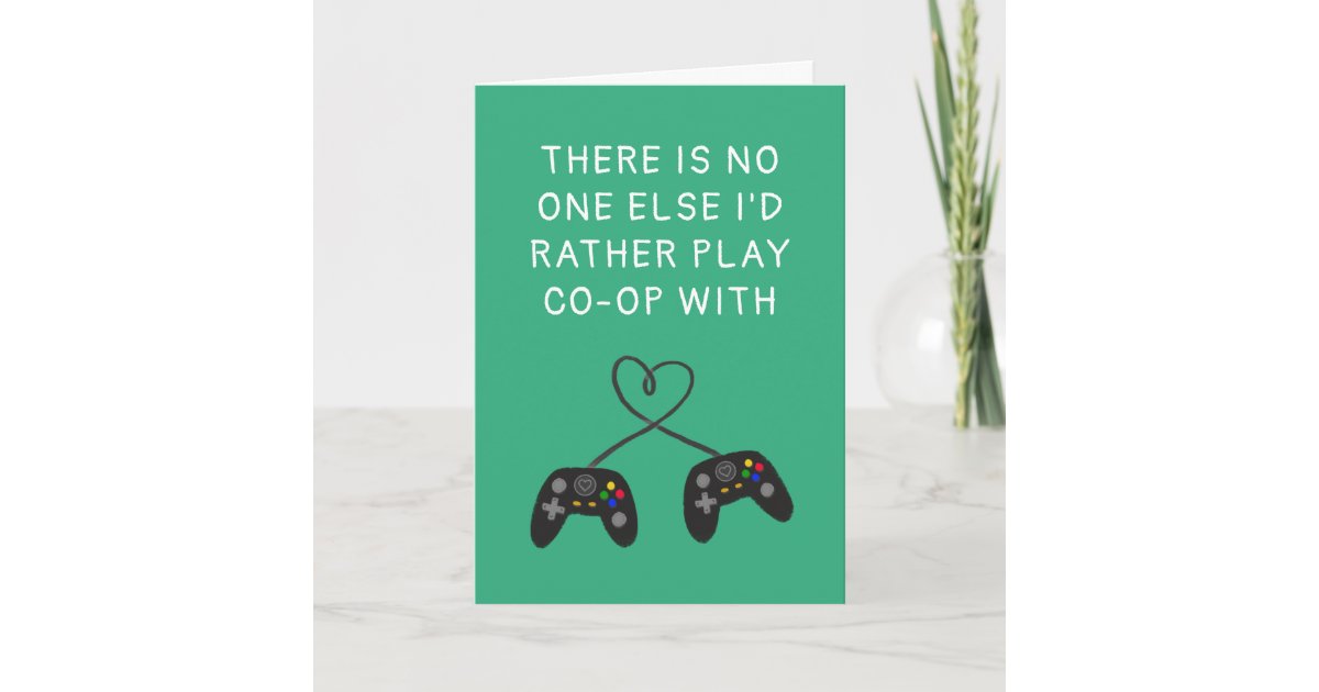 Console Gamer Love Anniversary Card | Zazzle