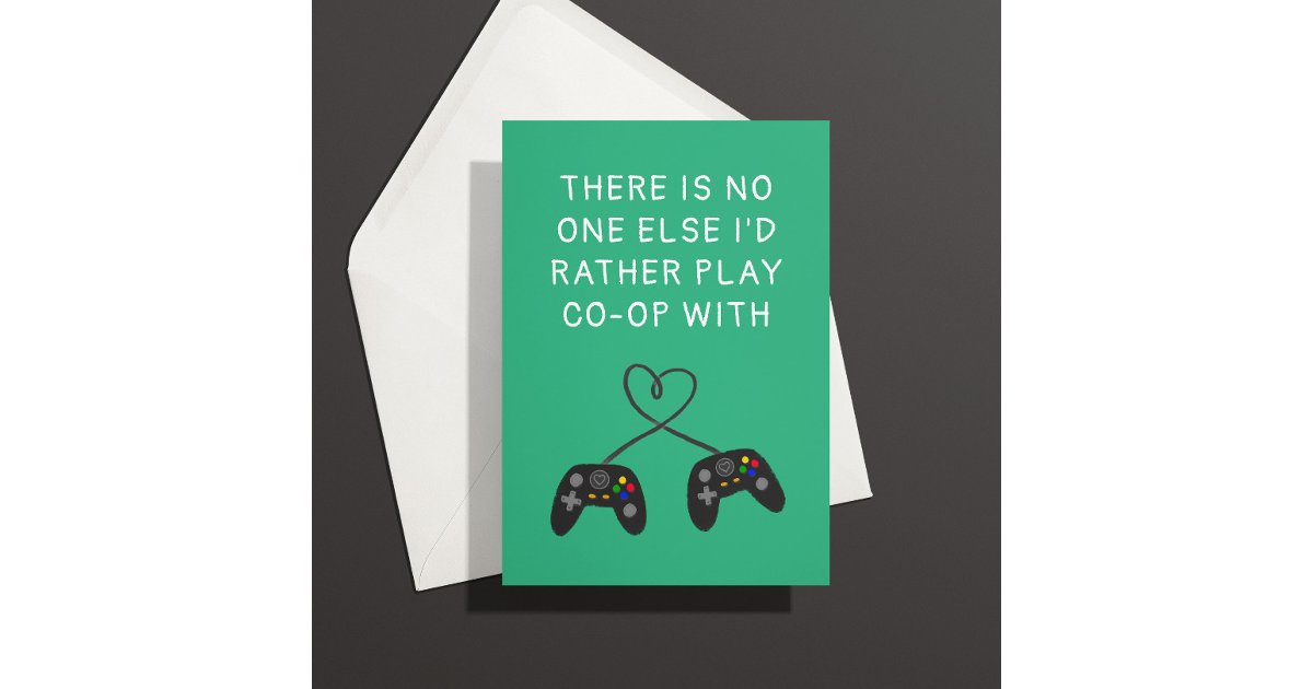 Console Gamer Love Anniversary Card | Zazzle