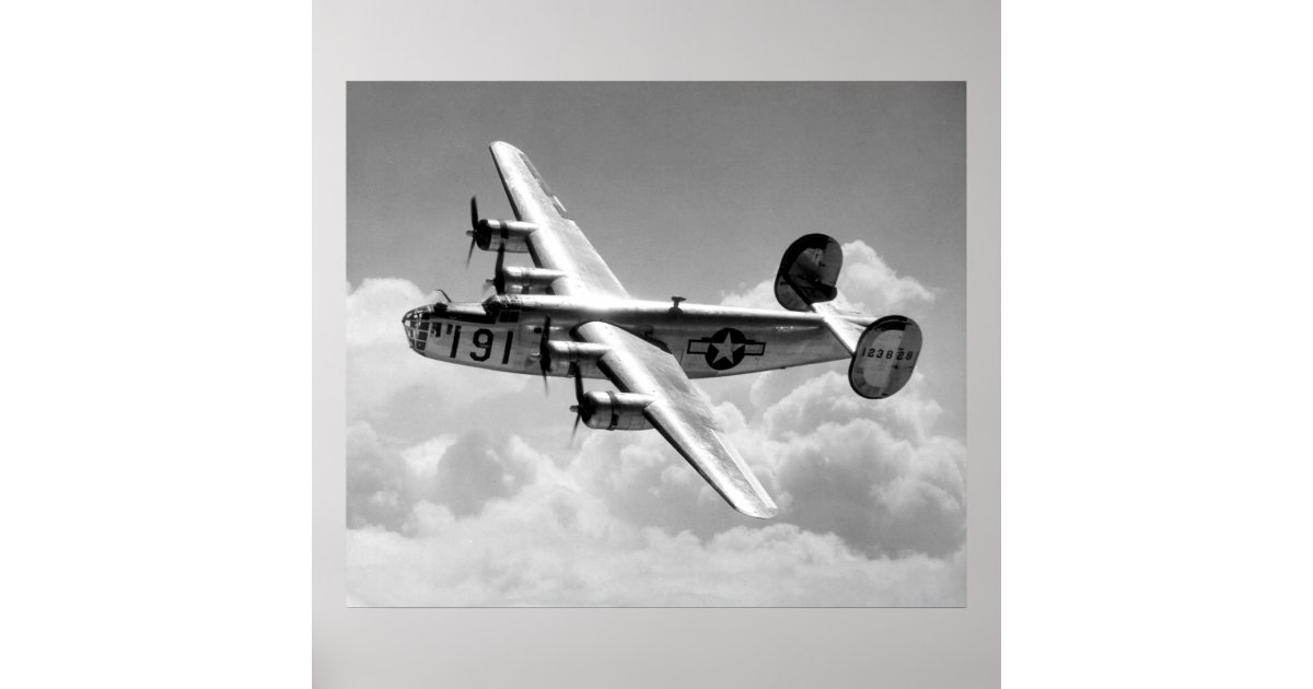Consolidated B-24 Liberator Poster | Zazzle