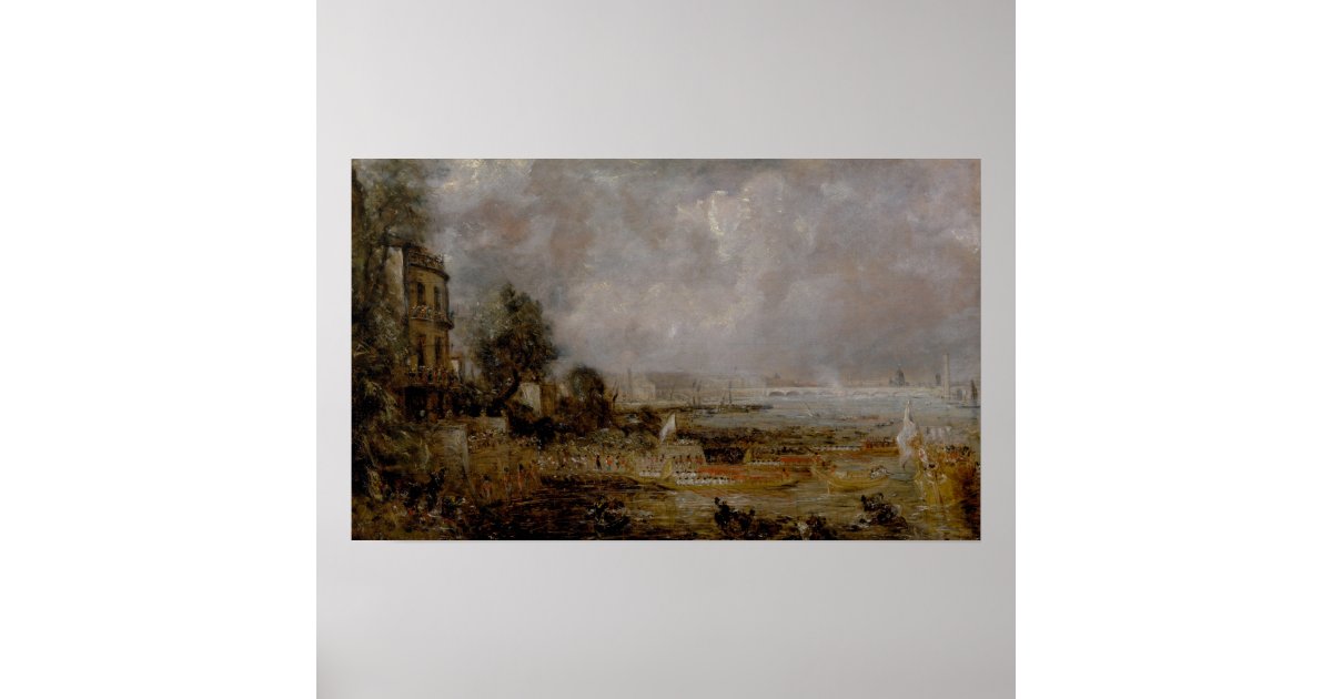Constable - The Opening Of Waterloo Bridge Poster | Zazzle