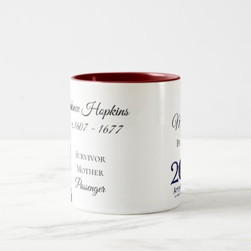 Constance Hopkins Mayflower Descendant Mug | Zazzle
