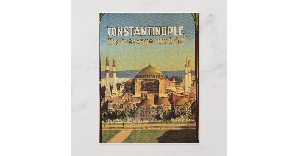 Constantinople, Hagia Sophia, Istanbul, Turkey Postcard | Zazzle