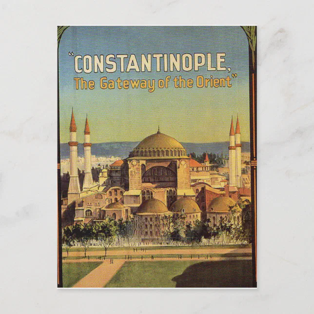 Constantinople, Hagia Sophia, Istanbul, Turkey Postcard | Zazzle
