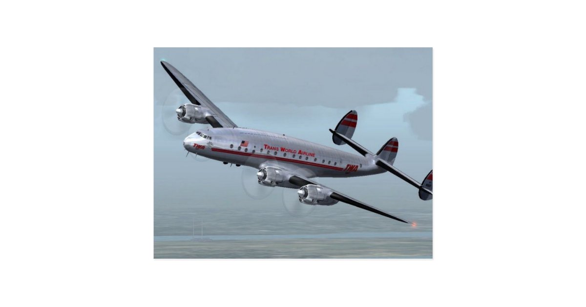 CONSTELLATION AIRPLANE -- AVIATION HISTORY! POSTCARD | Zazzle.com