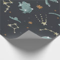 Constellation Space Theme Wrapping Paper | Zazzle