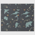 Constellation Space Theme Wrapping Paper | Zazzle