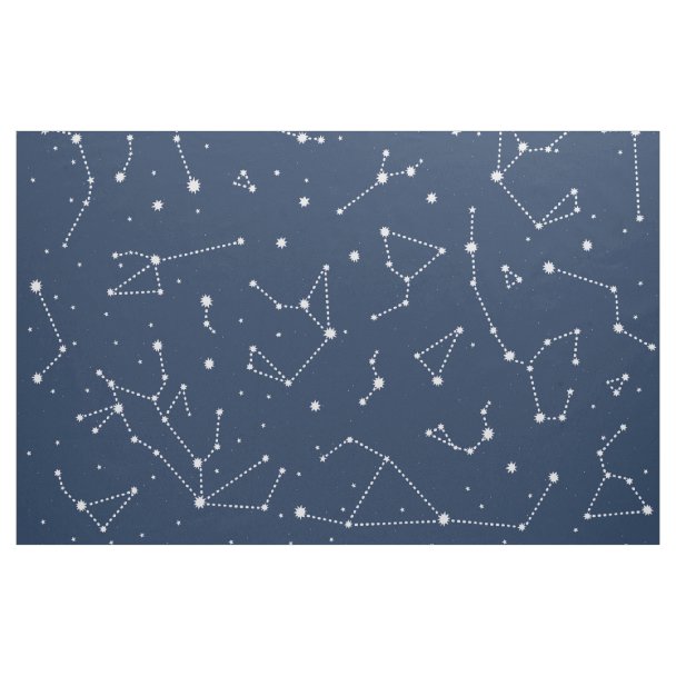 Vintage Constellation Map Fabric | Zazzle.com