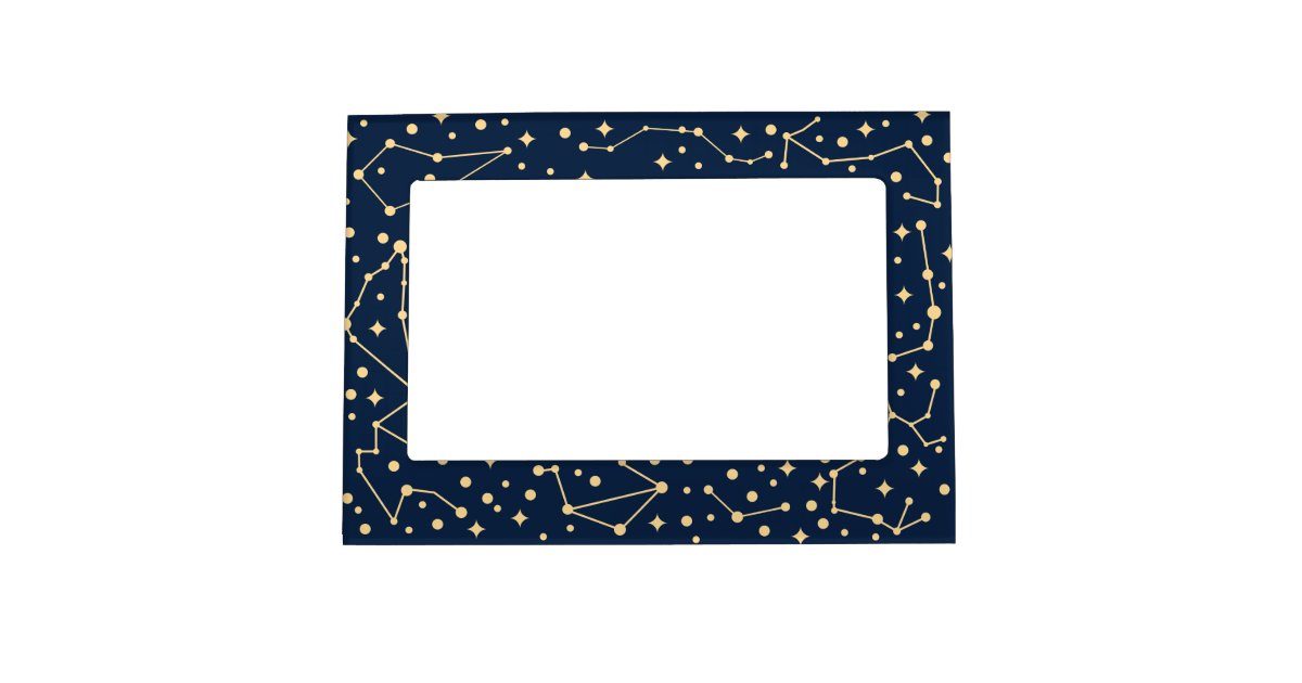 Constellations, mid blue magnetic frame | Zazzle