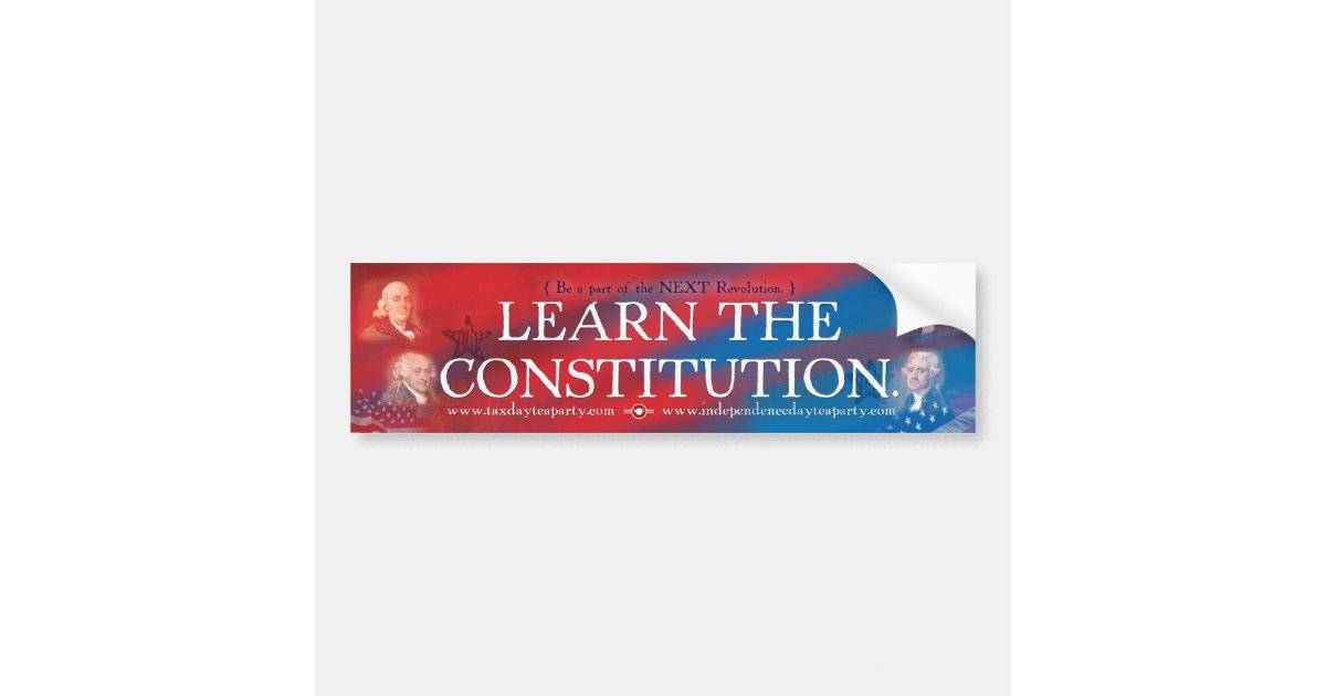 Constitution Bumper Sticker | Zazzle