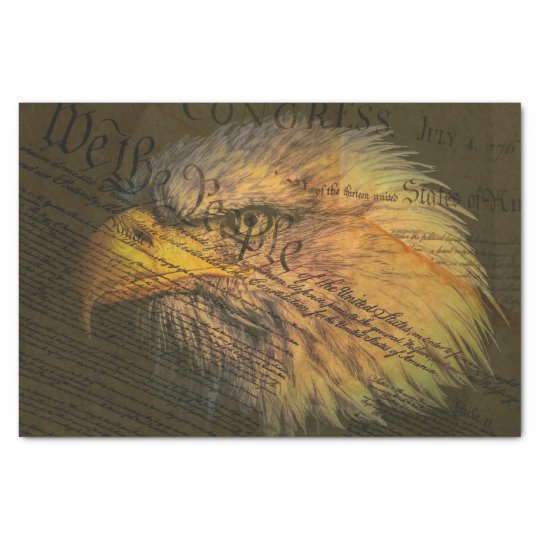 Constitution With Bald Eagle Tissue Paper | Zazzle.com