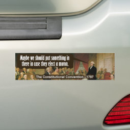 Constitutional Convention Bumper Sticker | Zazzle